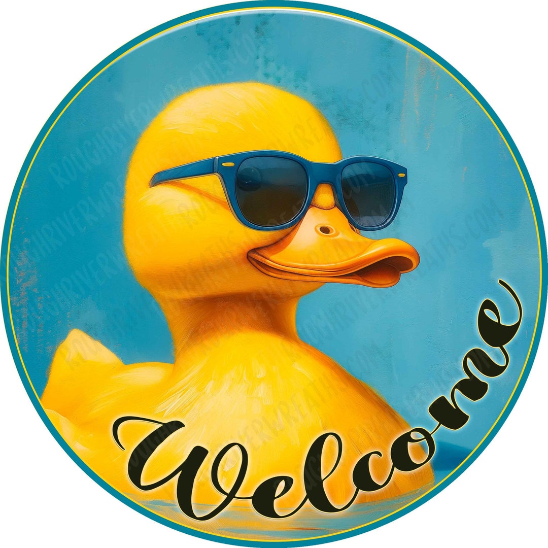 Duck Wreath Sign, Quack Wreath Sign, Metal Wreath Sign, Aluminum Sign ...