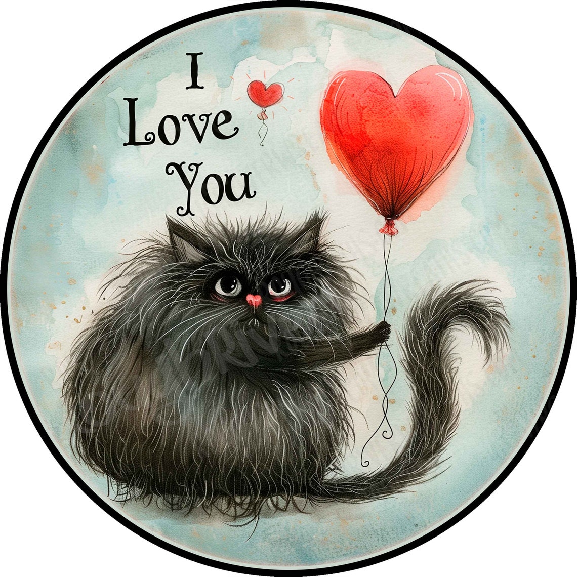 Valentine's Wreath Sign, Cat Sign, Grumpy Cat Sign,love Wreath Sign ...