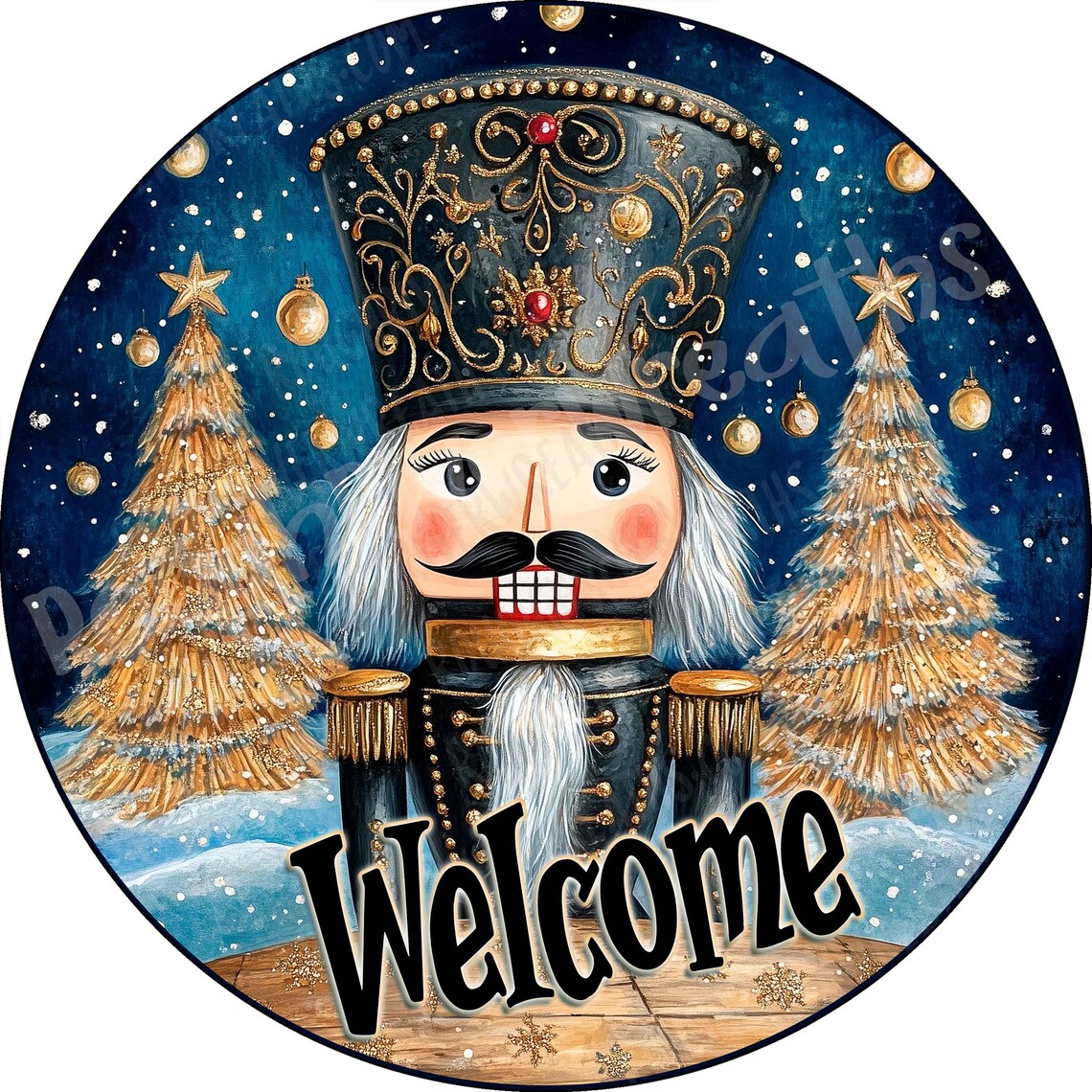 Christmas Nutcracker Aluminum Sign, One Dimensional Flat - Lightweight ...
