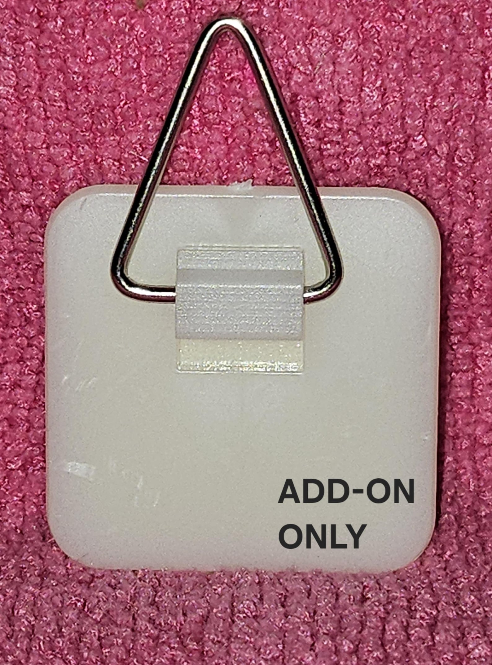 Peel and Stick 1.25 Inch Square Hangers - Triangle - ADD-ON Only Item ...
