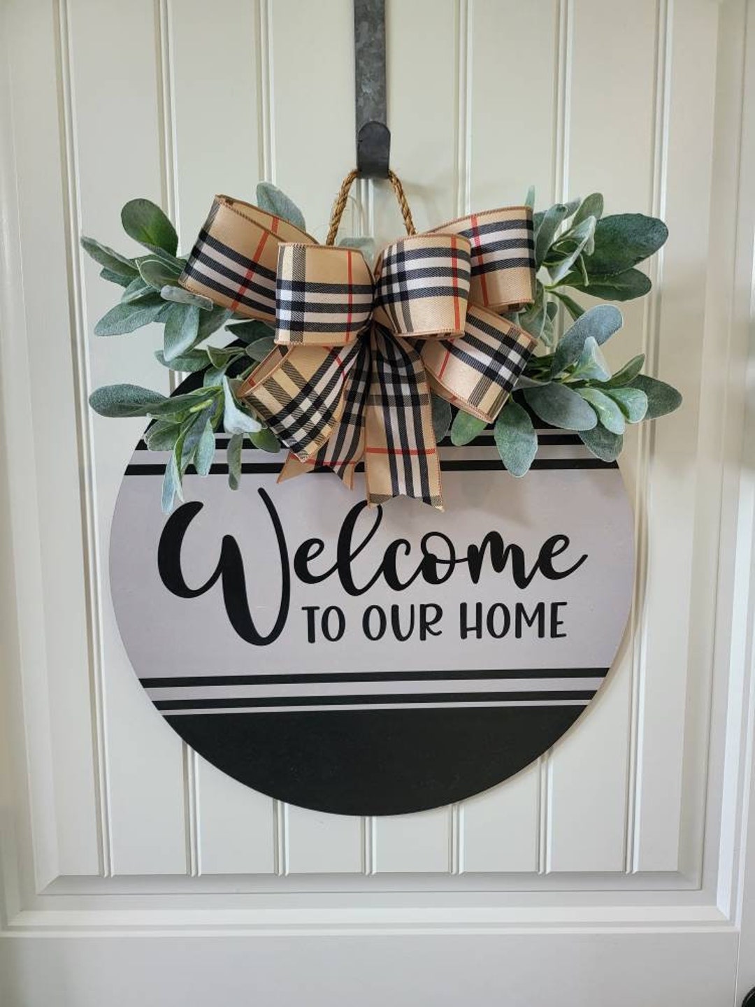 Everyday Door Hanger Farmhouse Door Hanger Farmhouse Wreath - Etsy