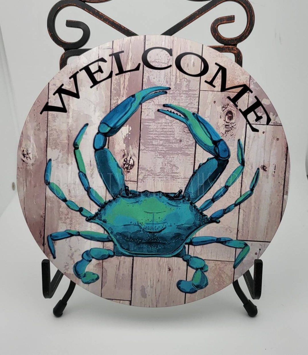 Crab Wreath Sign Beach Welcome Wreath Sign Beach Themed - Etsy