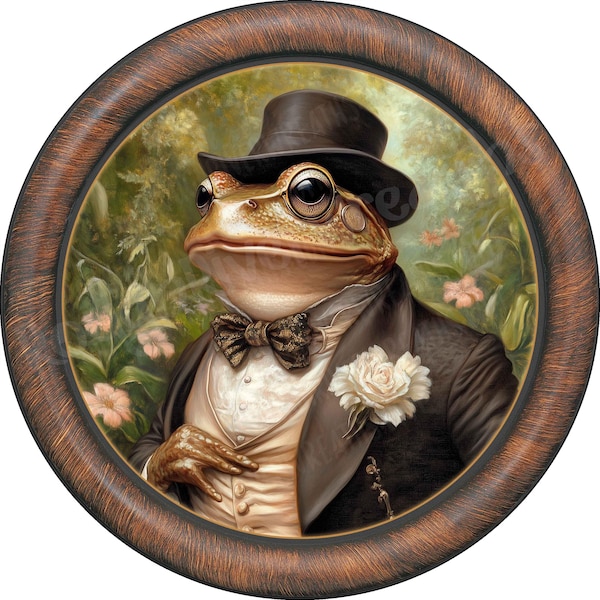 Gentleman Frog - Etsy