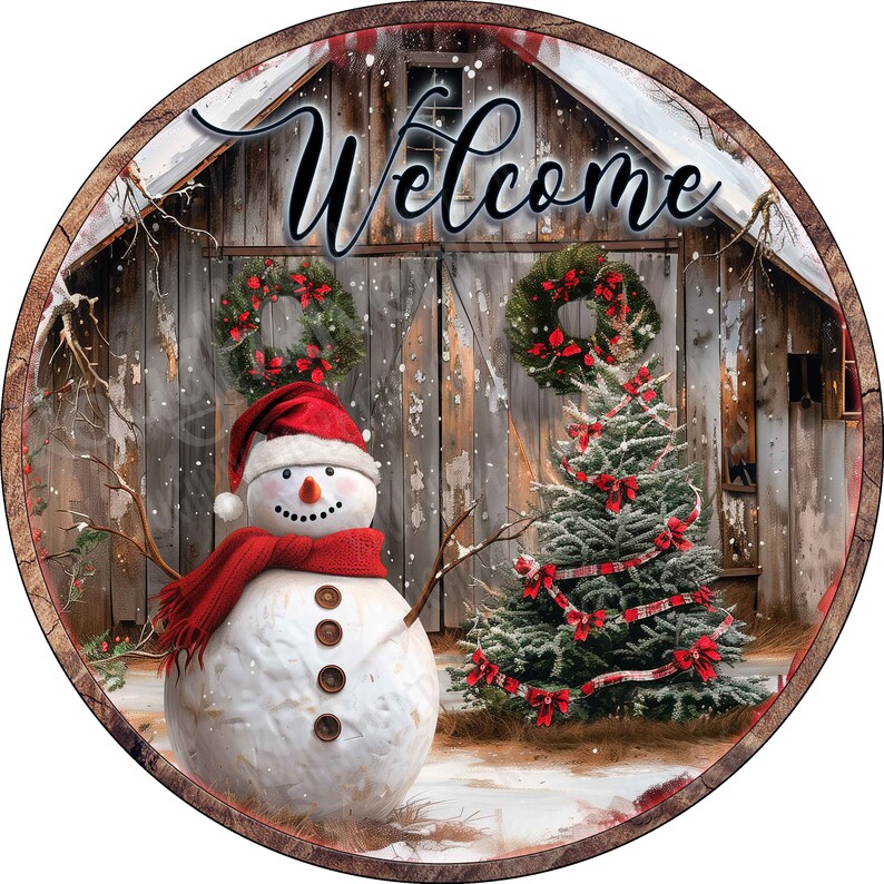 Snowman Wreath Sign, Winter Wreath Sign, Wreath Sign, Christmas Wreath ...
