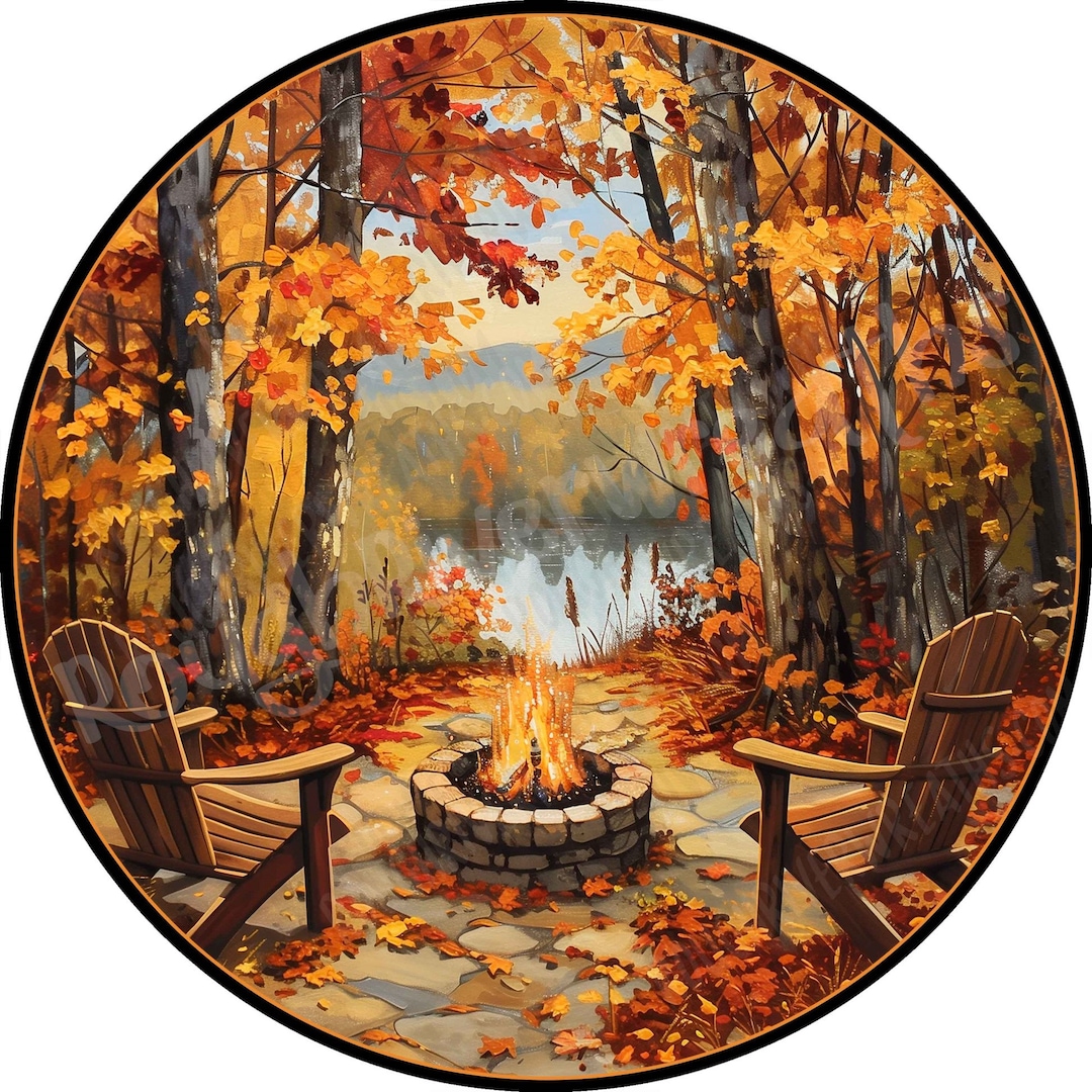 Fall Wreath Sign, Fall Fire Pit Sign, Fall Welcome Sign, Thanksgiving ...