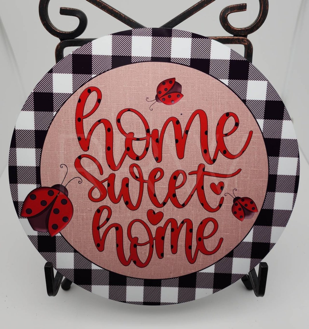 Ladybug Wreath Sign Ladybug Decor Farmhouse Sign Farmhouse - Etsy