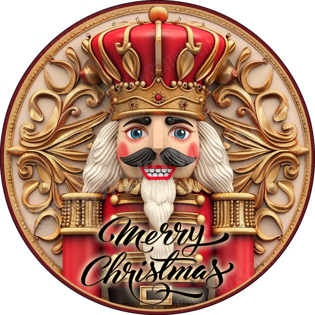 Nutcracker Wreath Sign, Christmas Wreath Sign, Nutcracker Sign, Holiday ...