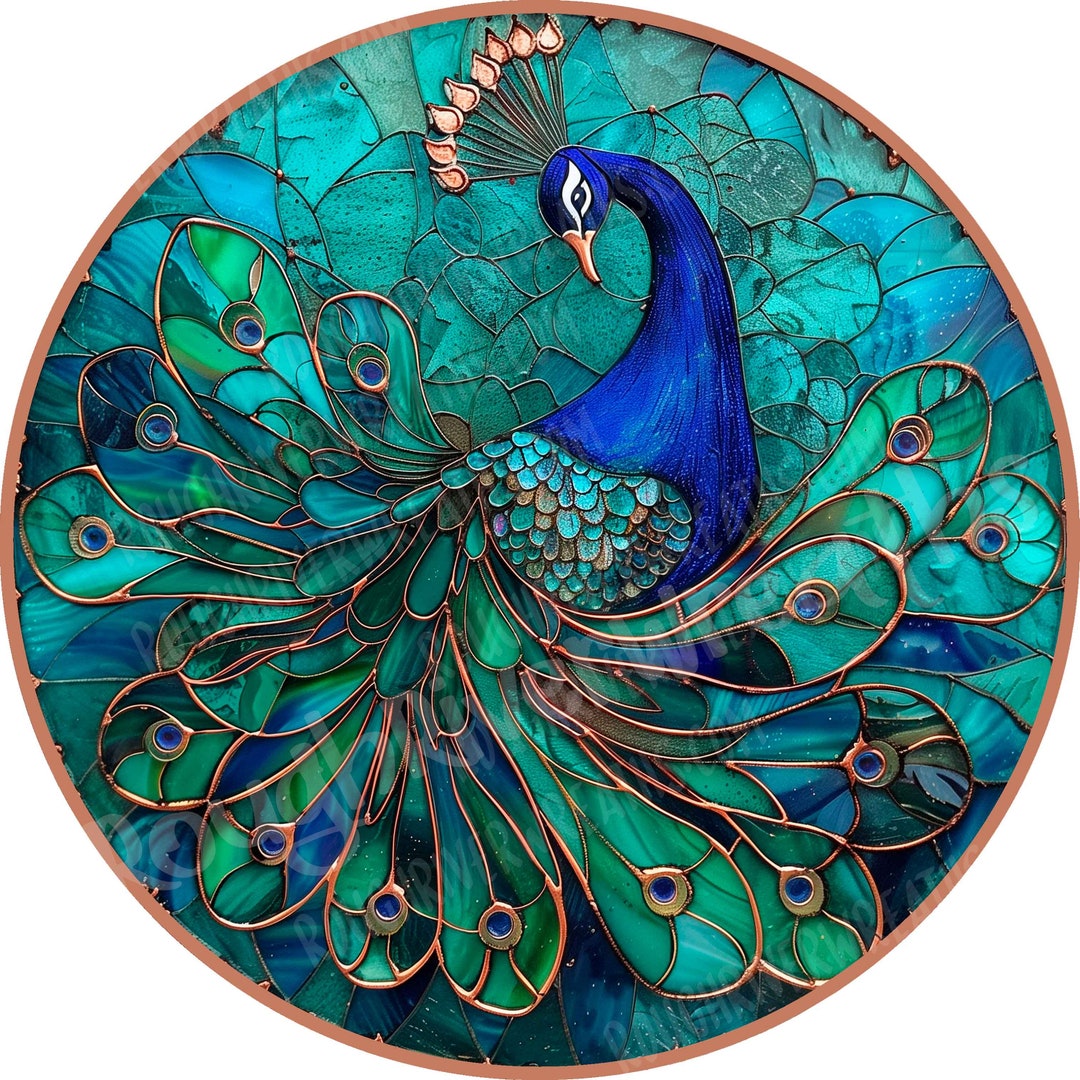 Peacock Wreath Sign, Peacock Accent Sign, Peacock Accent Sign for ...