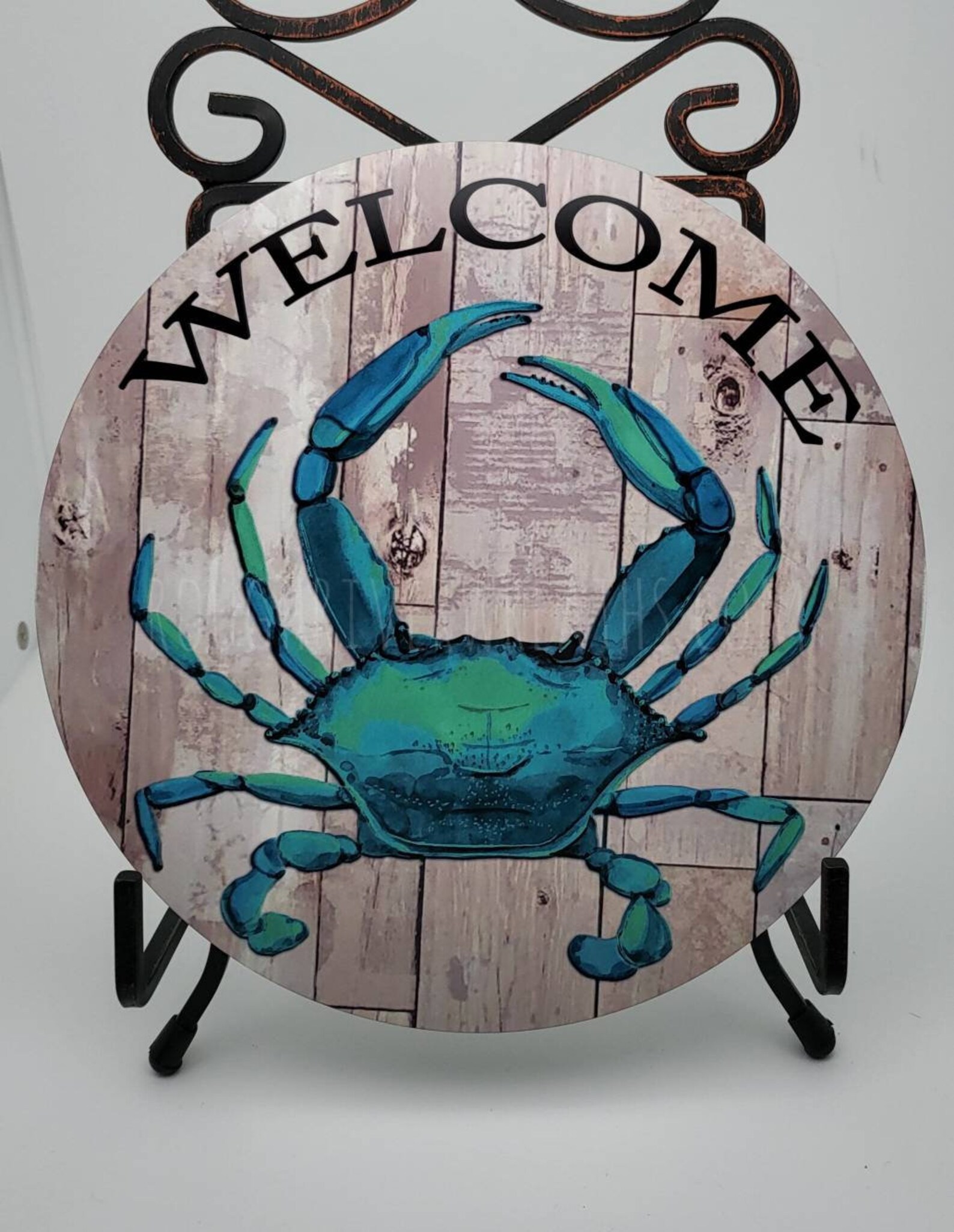 Crab Wreath Sign Beach Welcome Wreath Sign Beach Themed - Etsy