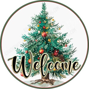 Christmas Wreath Sign, Christmas Tree Sign, Christmas Sign, Christmas ...