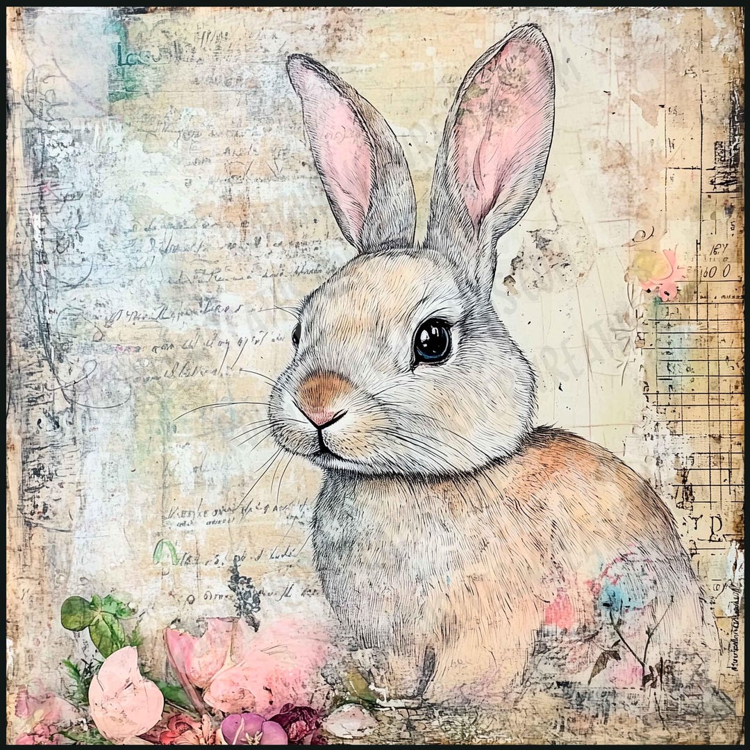 Welcome Rabbit Wreath Sign - 12x12 Square Sign - Aluminum Sign for ...