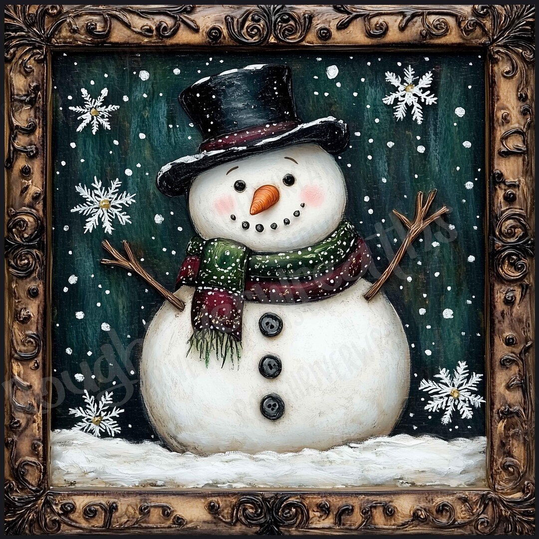 Snowman Wreath Sign - 12x12 Square Snowman Sign - Aluminum Sign for ...