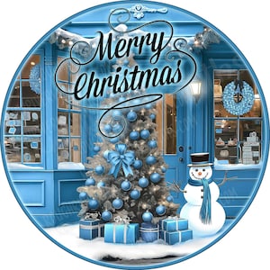 Christmas Wreath Sign, Christmas Shop Sign, Christmas Store Sign ...