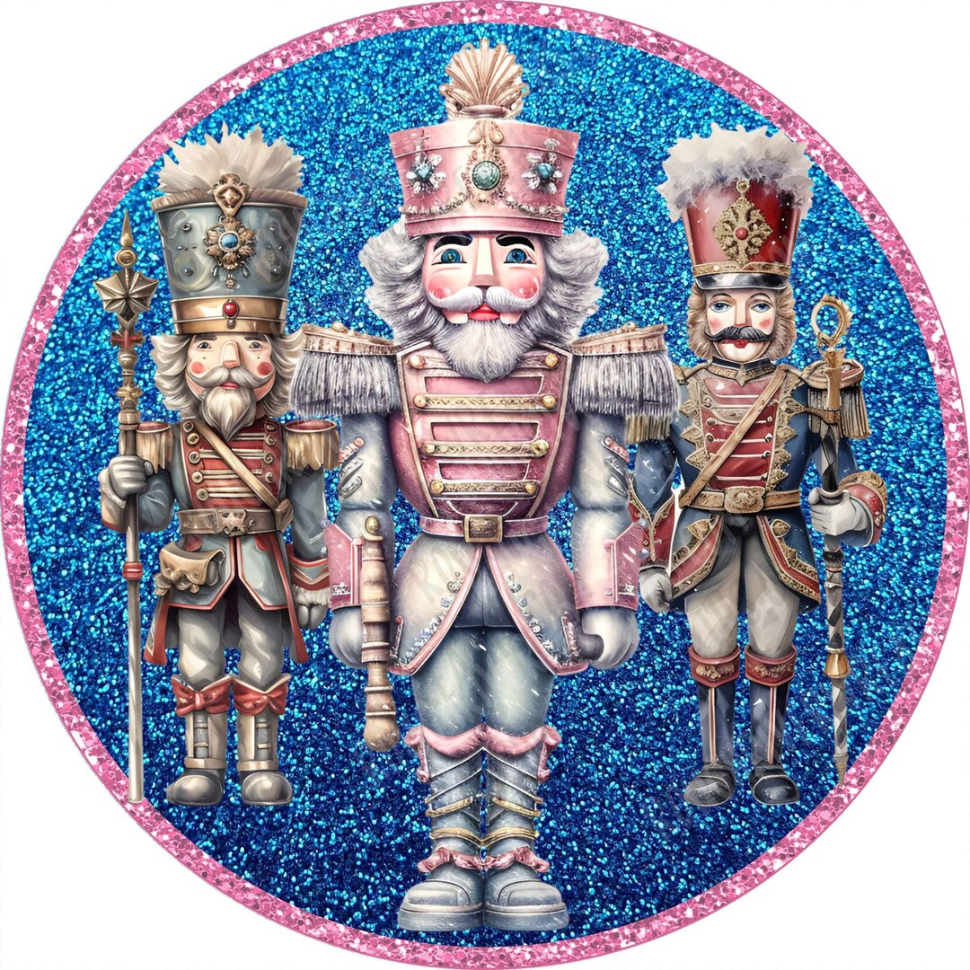 Nutcracker Wreath Sign Nutcracker Christmas Wreath Sign Pink - Etsy