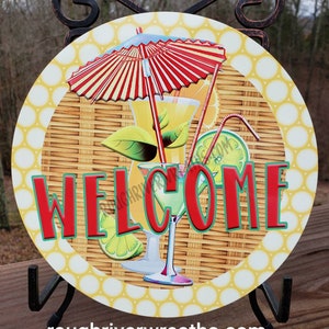 Summer Welcome Sign Sign With Drinks Poolhouse Sign - Etsy