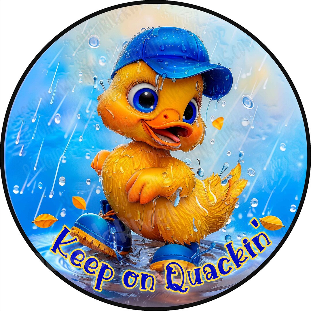 Duck Wreath Sign, Quack Wreath Sign, Summer Sign Aluminum Sign for ...