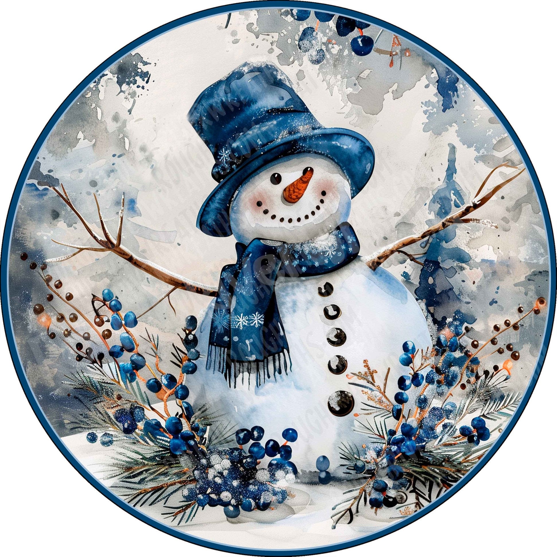 Snowman Welcome Wreath Sign, Snowman, Christmas Snowman Wreath Sign ...