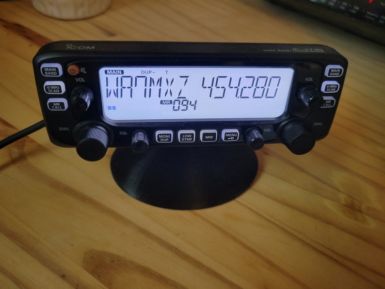 3D Printed Icom IC-2730 Desk Stand - IC2730A & IC2730B Transceiver Ham ...