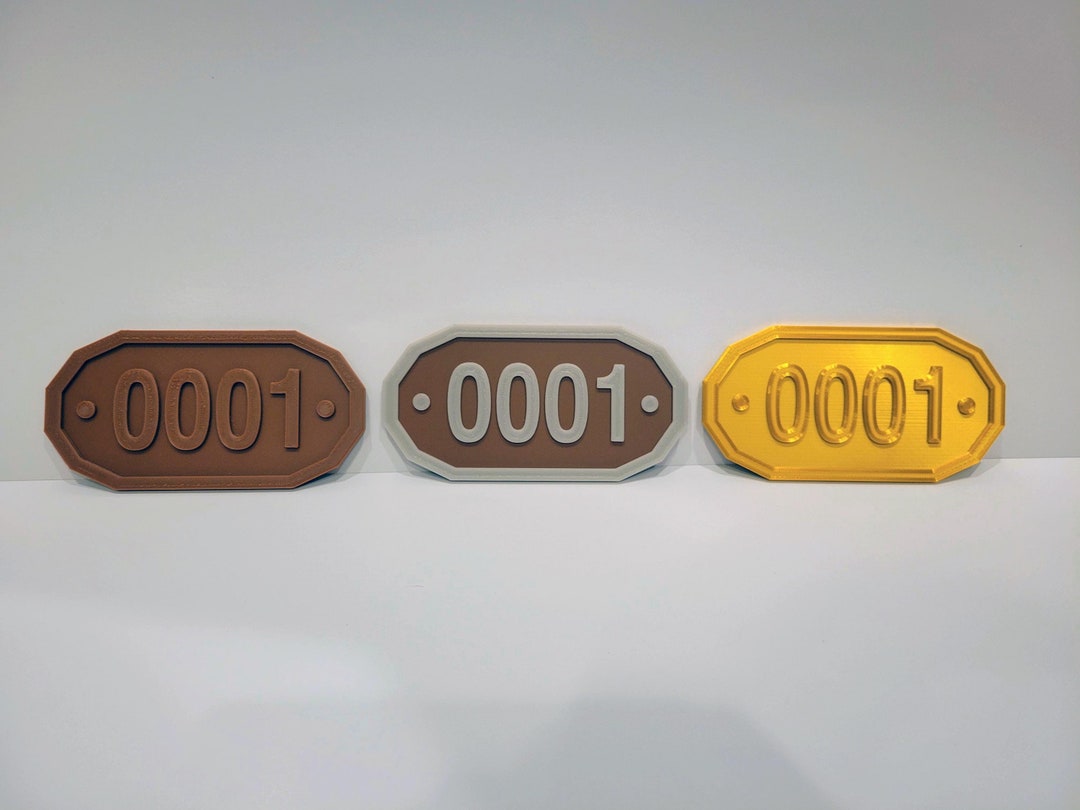 3D Printed Door Plaque / Sign Similar to Roblox Doors - 6" Wide Room ...