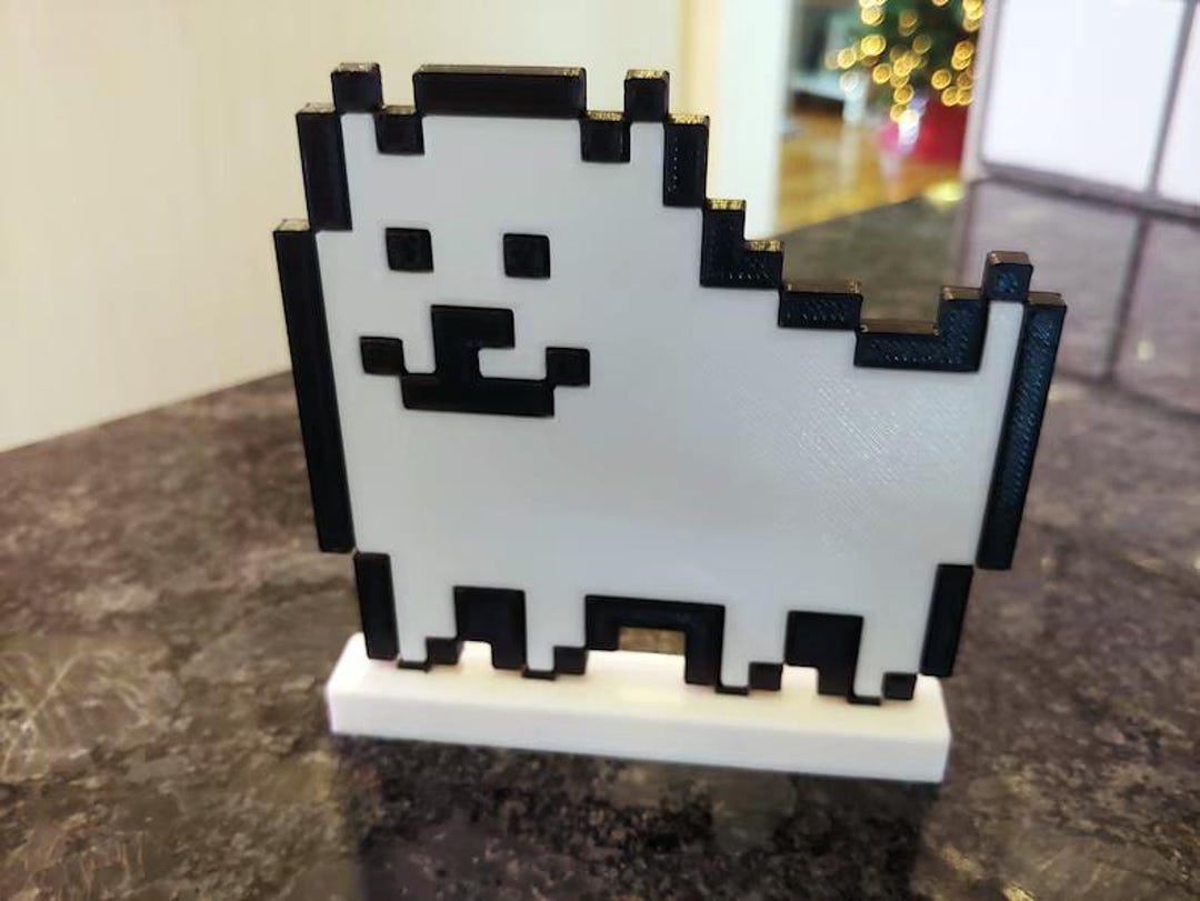 3D Printed 'annoying Dog' Figurine as Seen in Undertale / Deltarune - Etsy