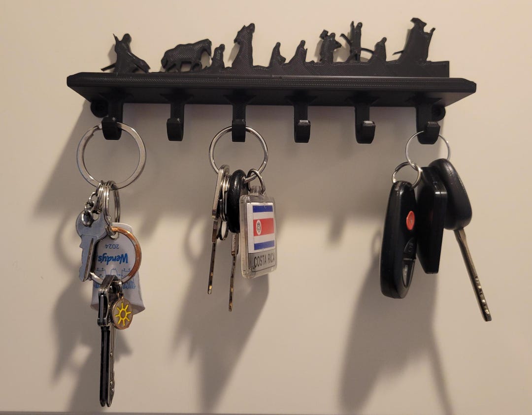 Lord of the Rings Inspired 3D Printed Key Holder Black - Etsy