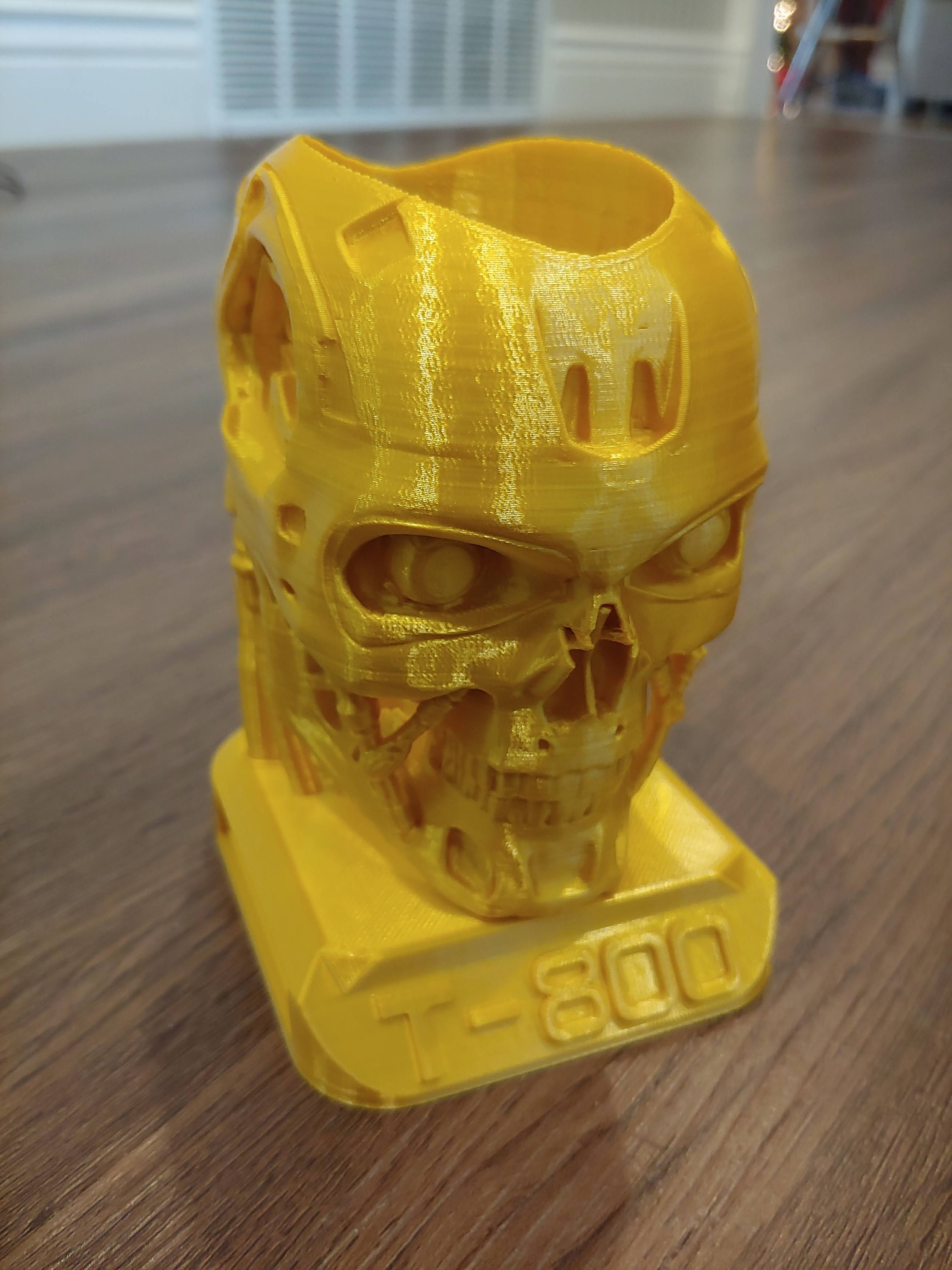Terminator T-800 Head - Pen Cup / Pencil Holder - 3D Print for Office ...