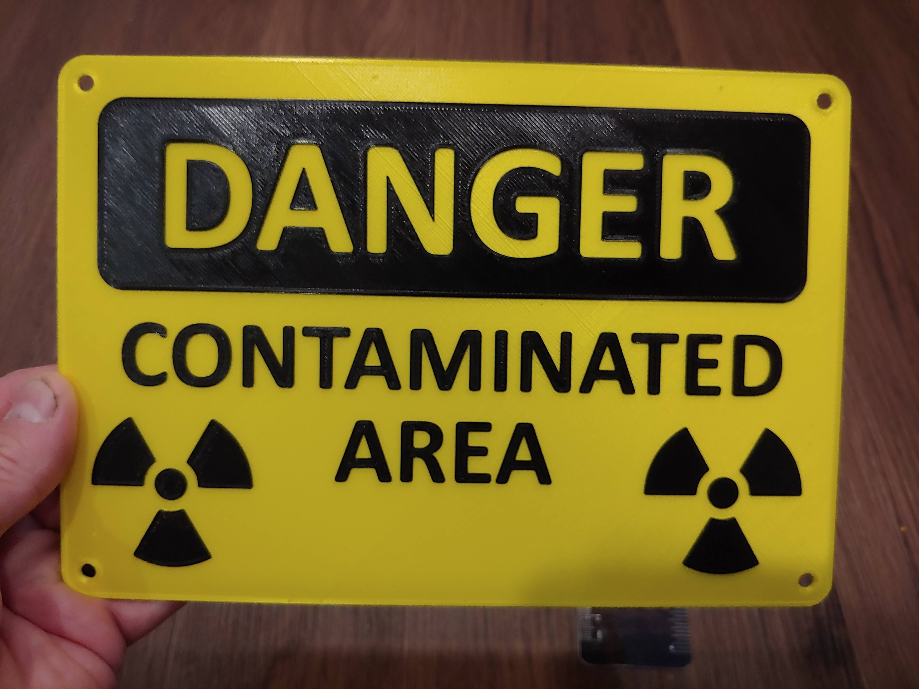 Contaminated Area Sign