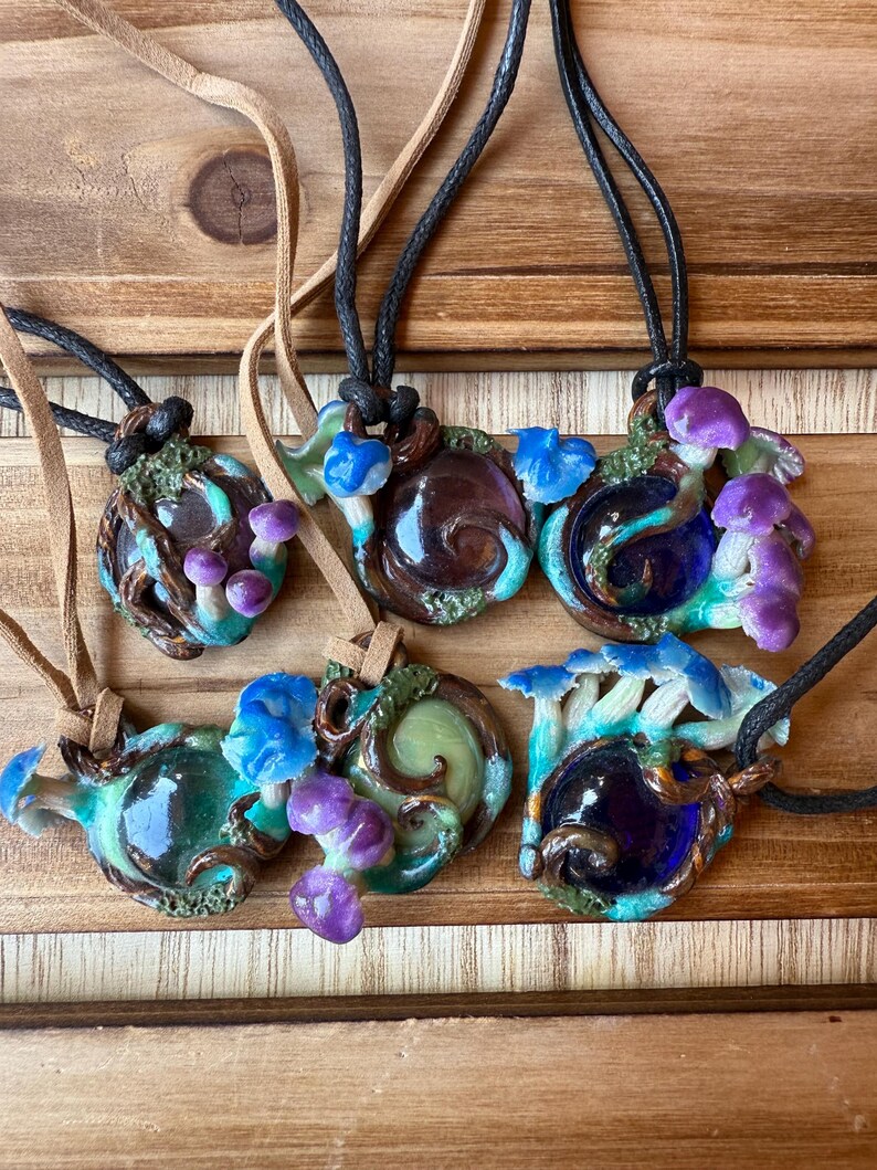 Fairycore Mushroom Necklaces - Etsy