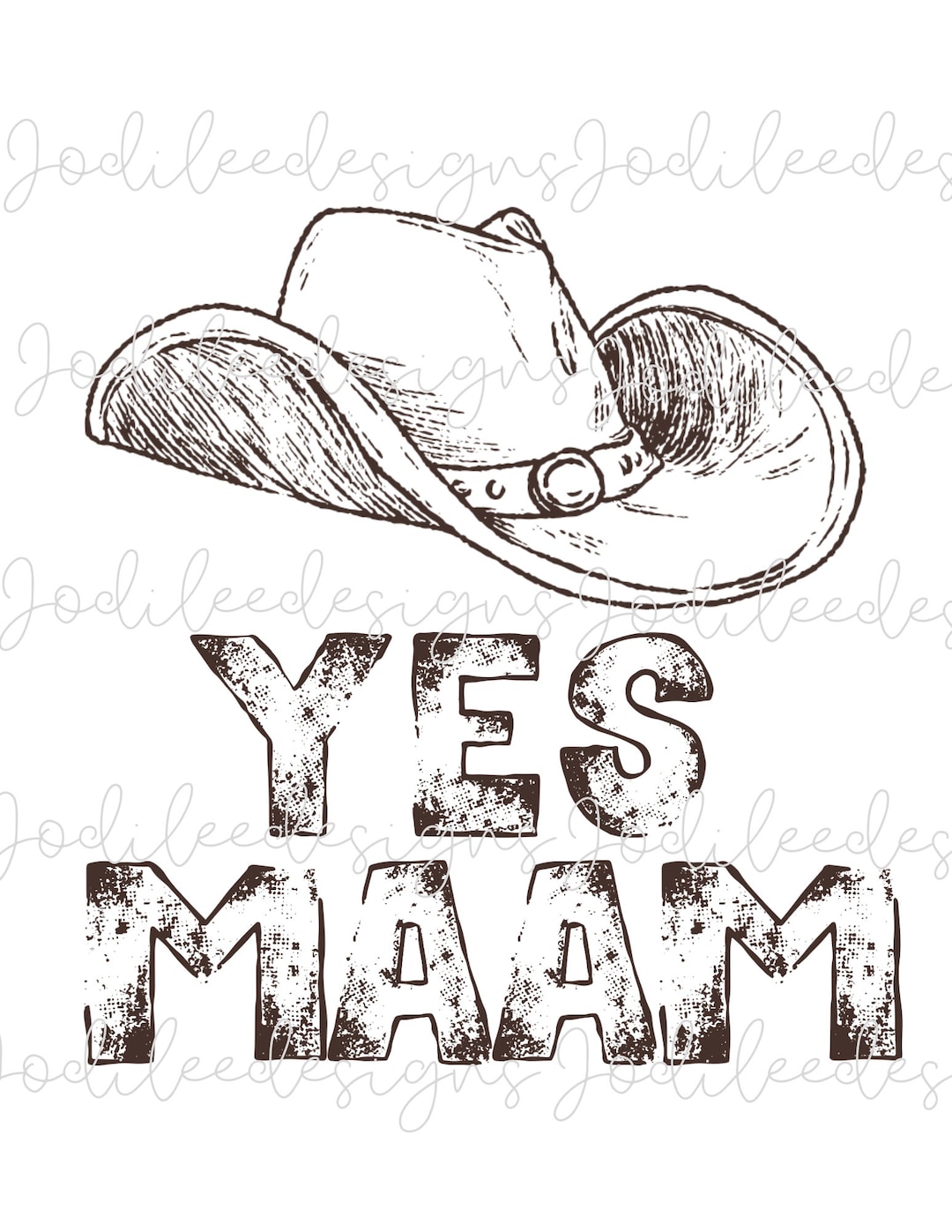 Yes Ma’am | Cowboy Hat | Post Malone | PNG - Etsy