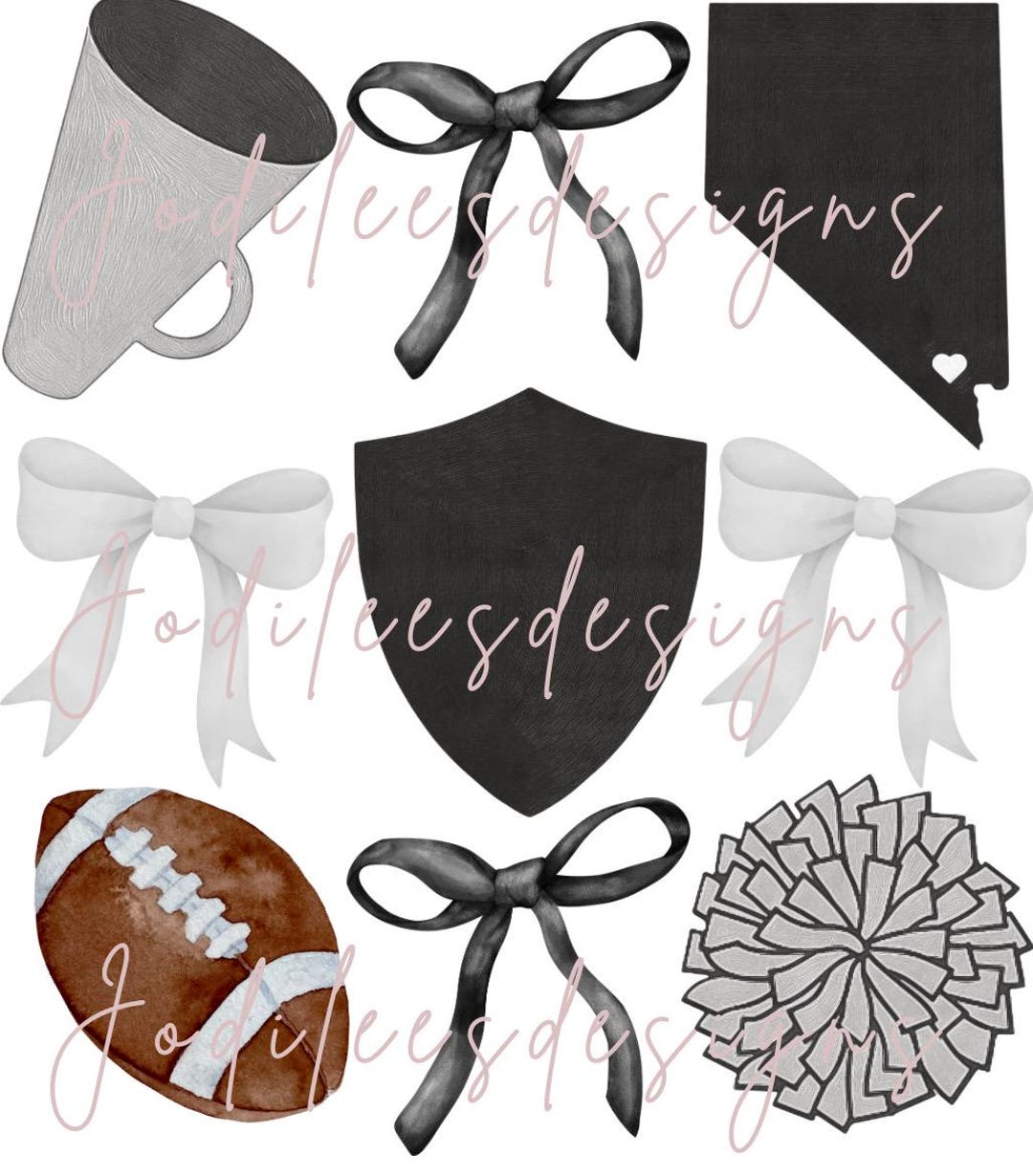 Raiders | Bows | Football | PNG - Etsy