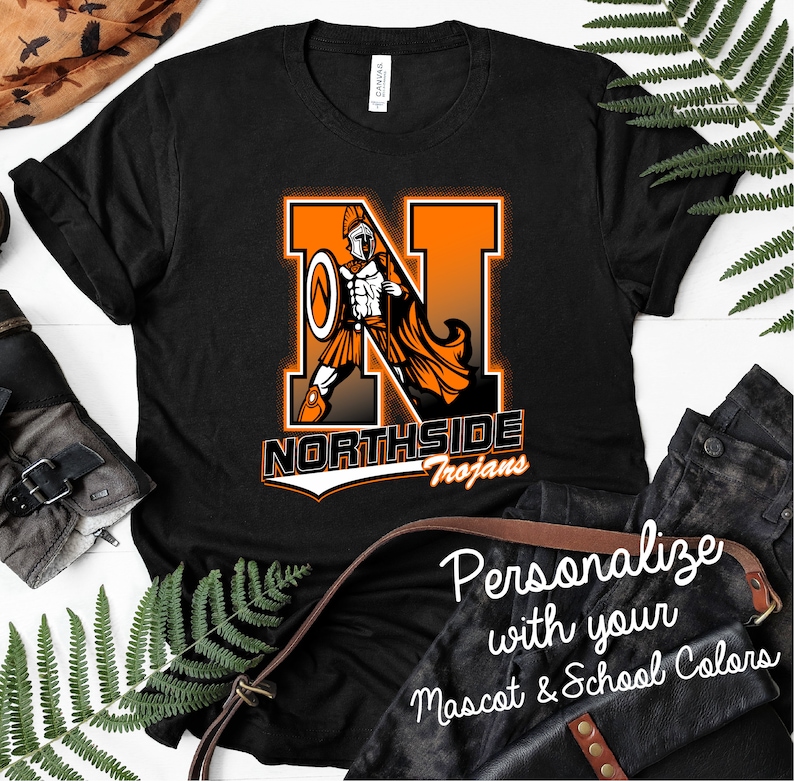 Custom T Shirt Spirit Wear School Spirit Printed T Shirt Spiritwear