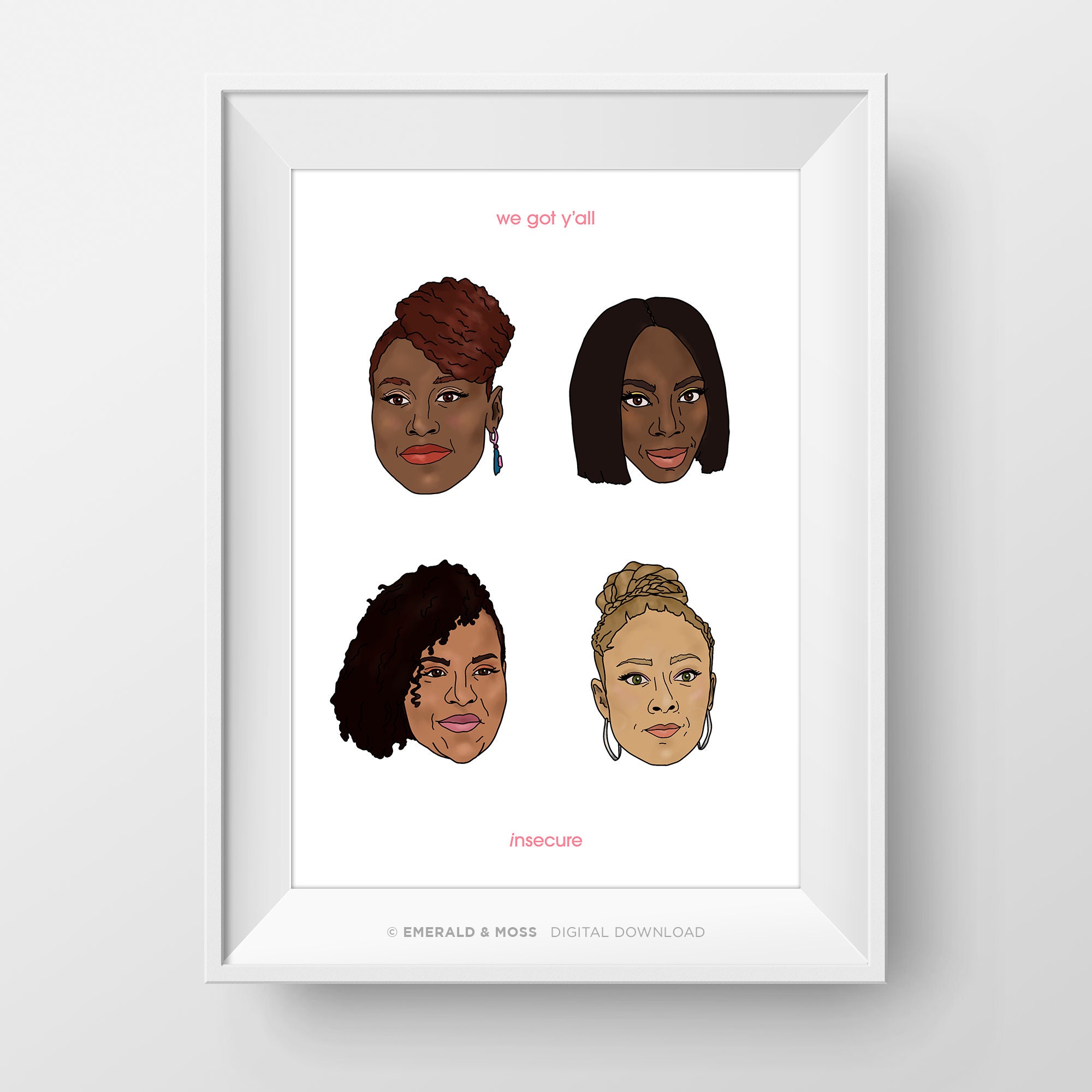 Insecure HBO Show Cast Print | Digital Download - Etsy
