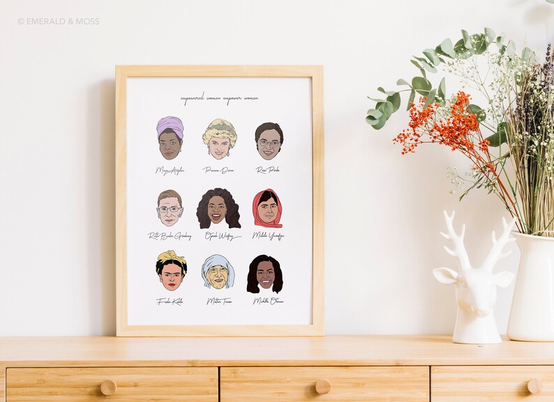 Empower Women Historical Figures Print | Digital Download - Etsy