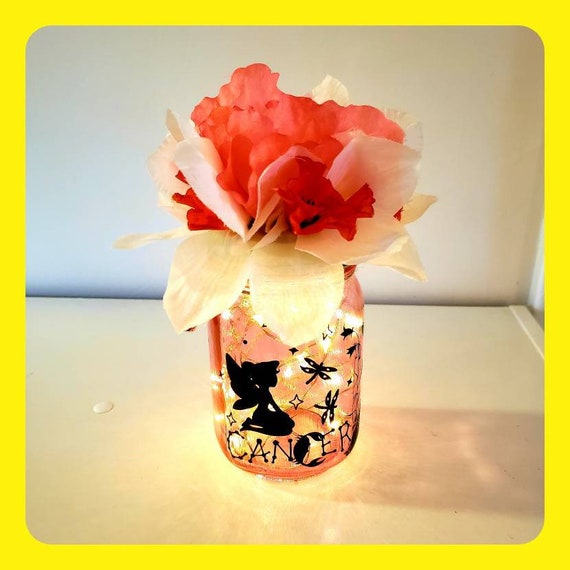 Lighted Zodiac Garden Jar CANCER | Etsy