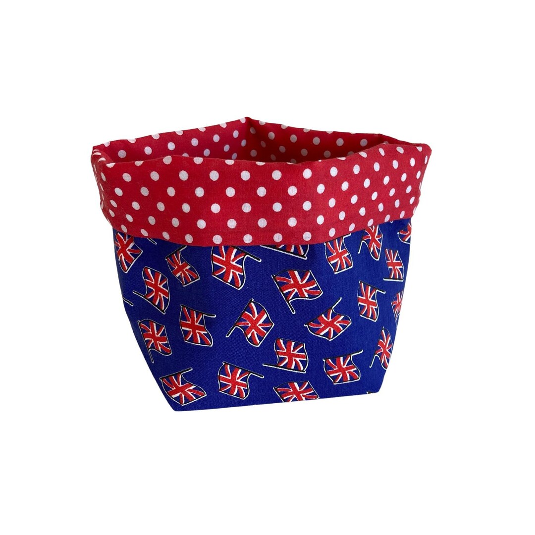 Union Jack Storage Bin by Nessa Foye Designs - Etsy
