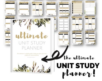 ULTIMATE Printable Unit Study Planner for Homeschooling 40 - Etsy