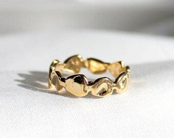 Abstract Gold Ring - Etsy