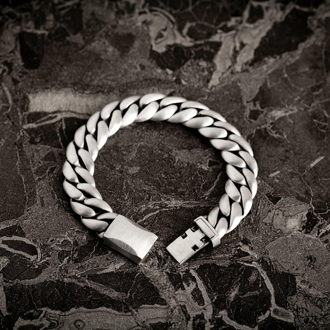 Sterling Silver 925 Cuban Link Chain Bracelet No.2 Slim - Etsy