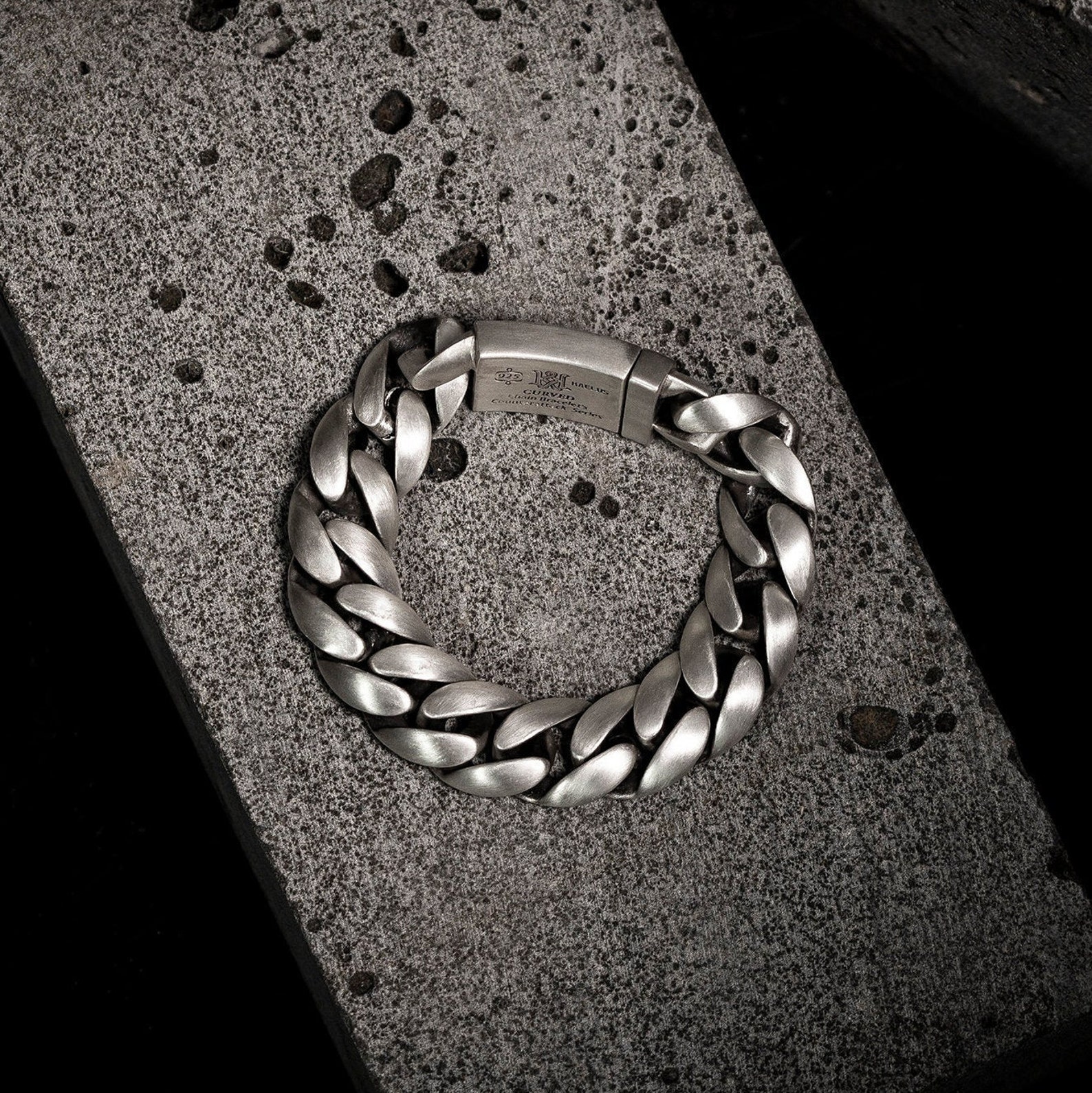 Sterling Silver 925 Cuban Link Chain Bracelet Heavy - Etsy