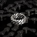 Edge Chain Ring 9mm - Sterling Silver 925, Sterling Chain Ring, Narrow ...