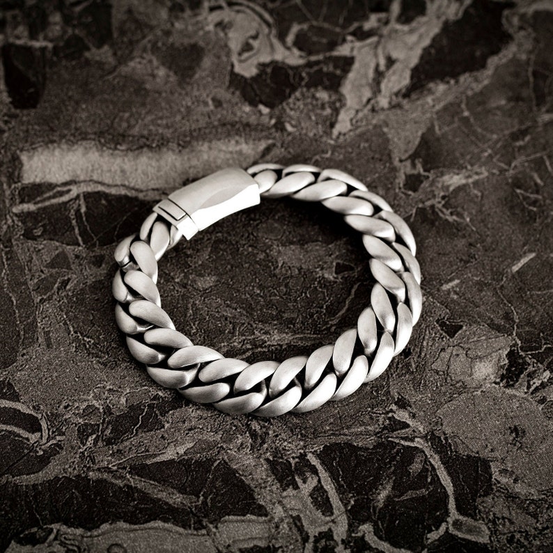 Sterling Silver 925 Cuban Link Chain Bracelet No.2 Slim - Etsy