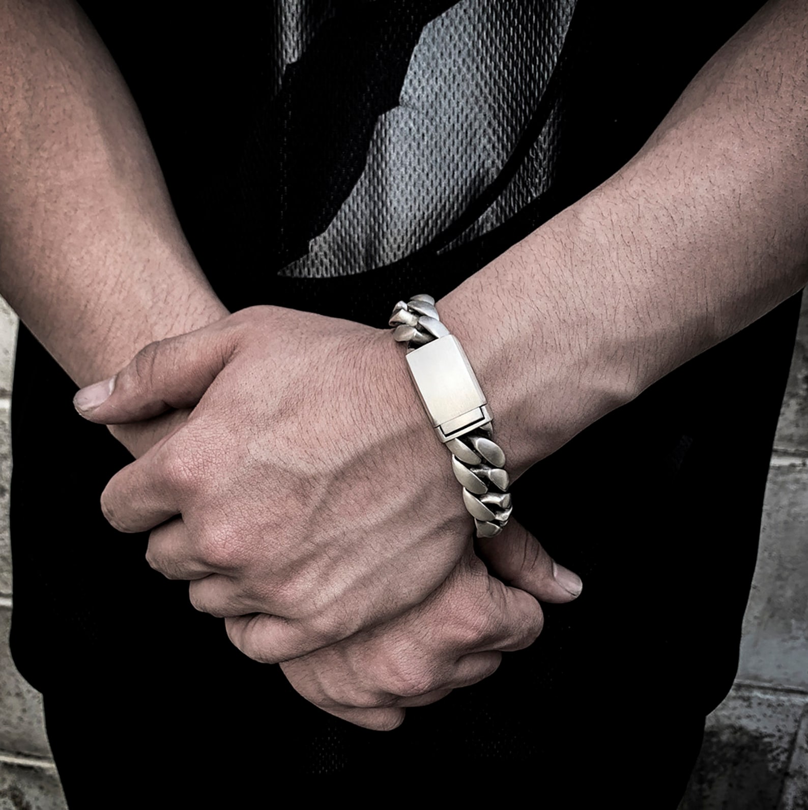 Sterling Silver 925 Cuban Link Chain Bracelet Heavy Men's Bracelets ...