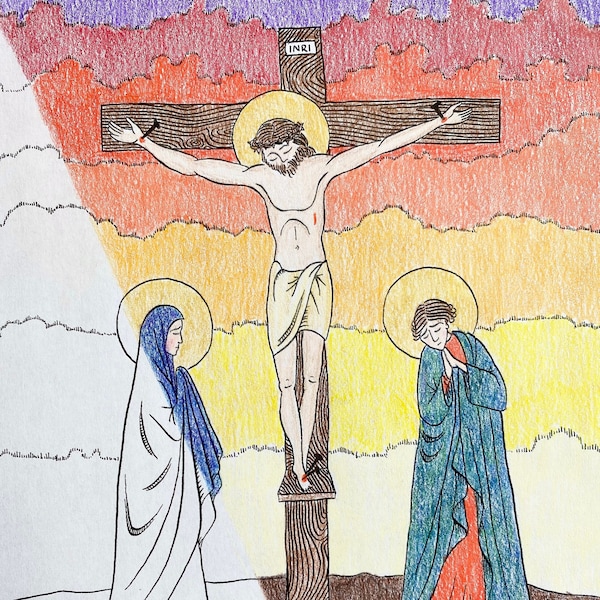 Holy Week Coloring Pages - Etsy