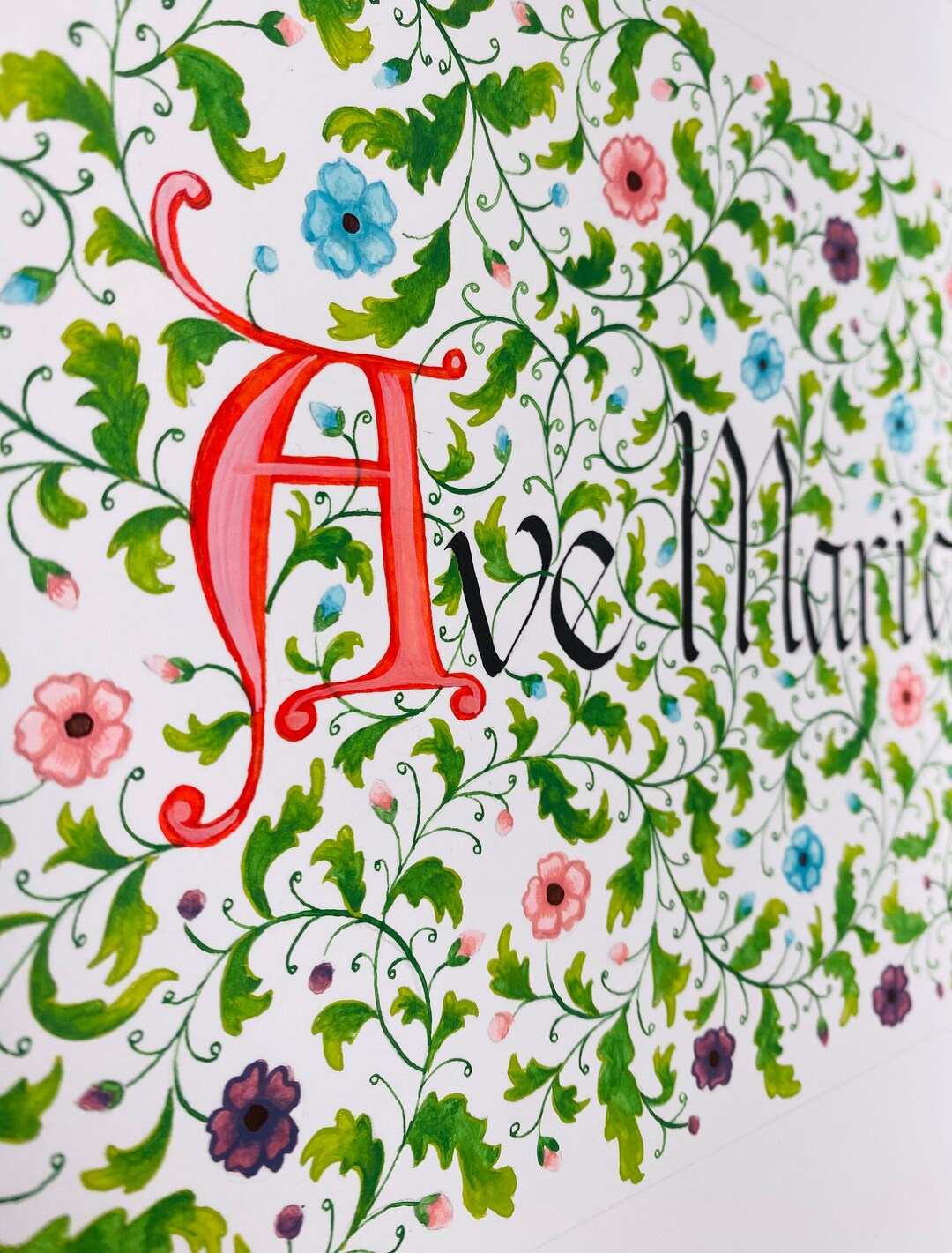 Ave Maria Original Art | Gift for Catholic Mothers | Sacred Catholic ...