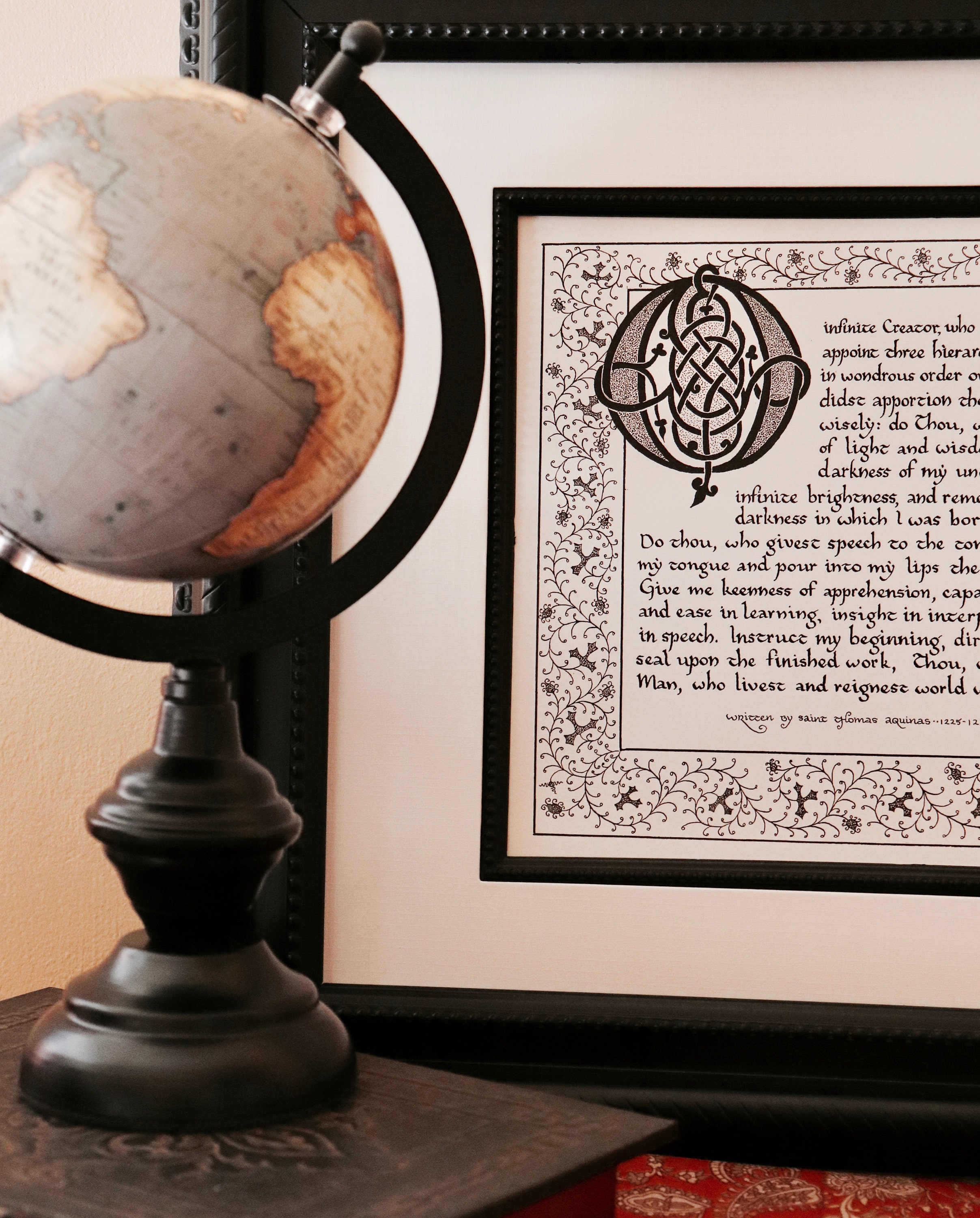 Art Print St. Thomas Aquinas Prayer, Prayer Before Studies, Catholic ...