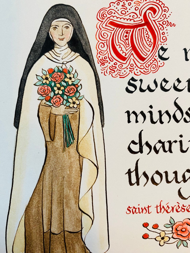 St. Therese of Lisieux Valentines 20 Pack | Petit Valentine Classroom ...