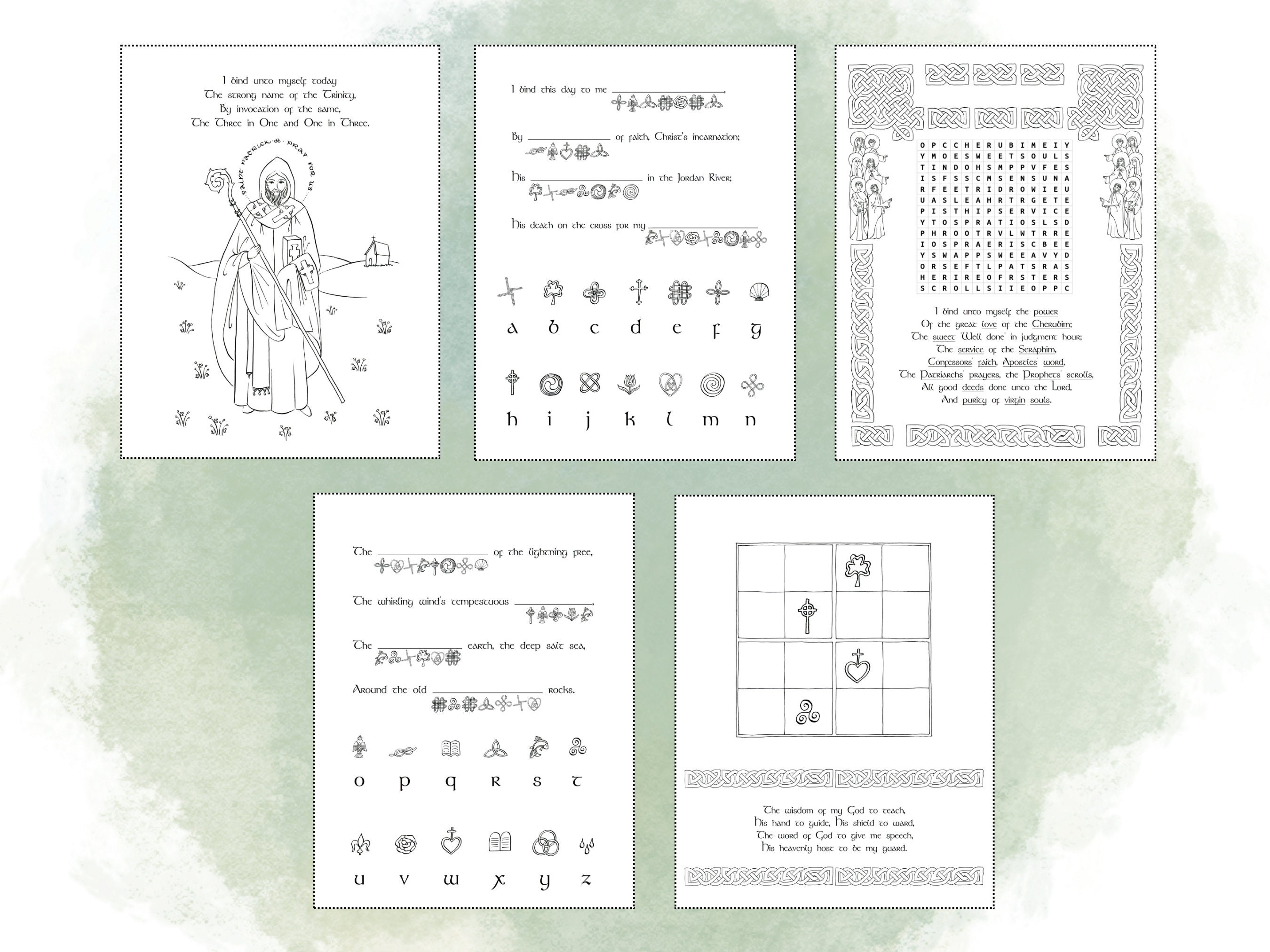 Saint Patrick Activity Book, Breastplate of St Patrick, the Lorica, the ...
