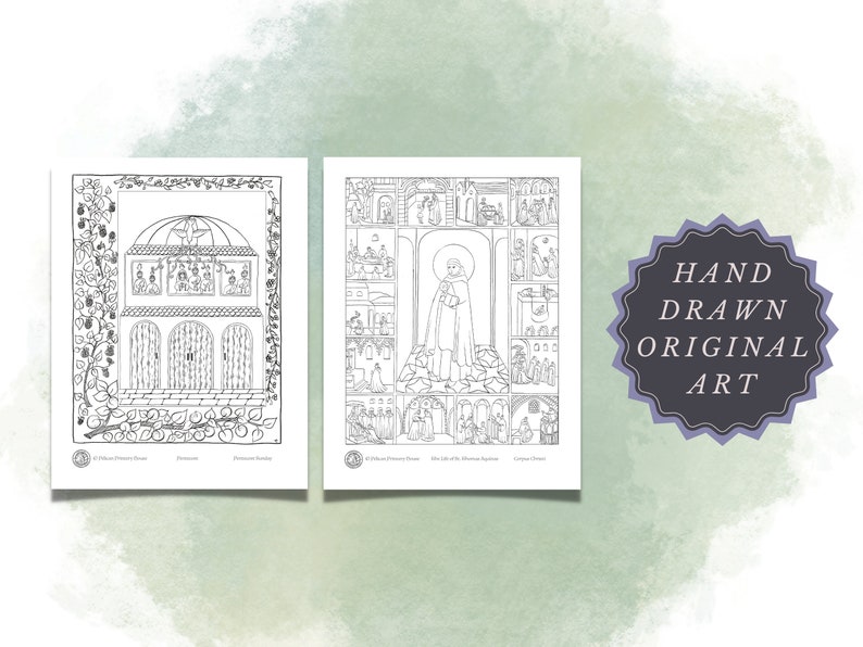 Catholic Coloring Pages for Easter Ascension Pentecost Trinity Sunday ...