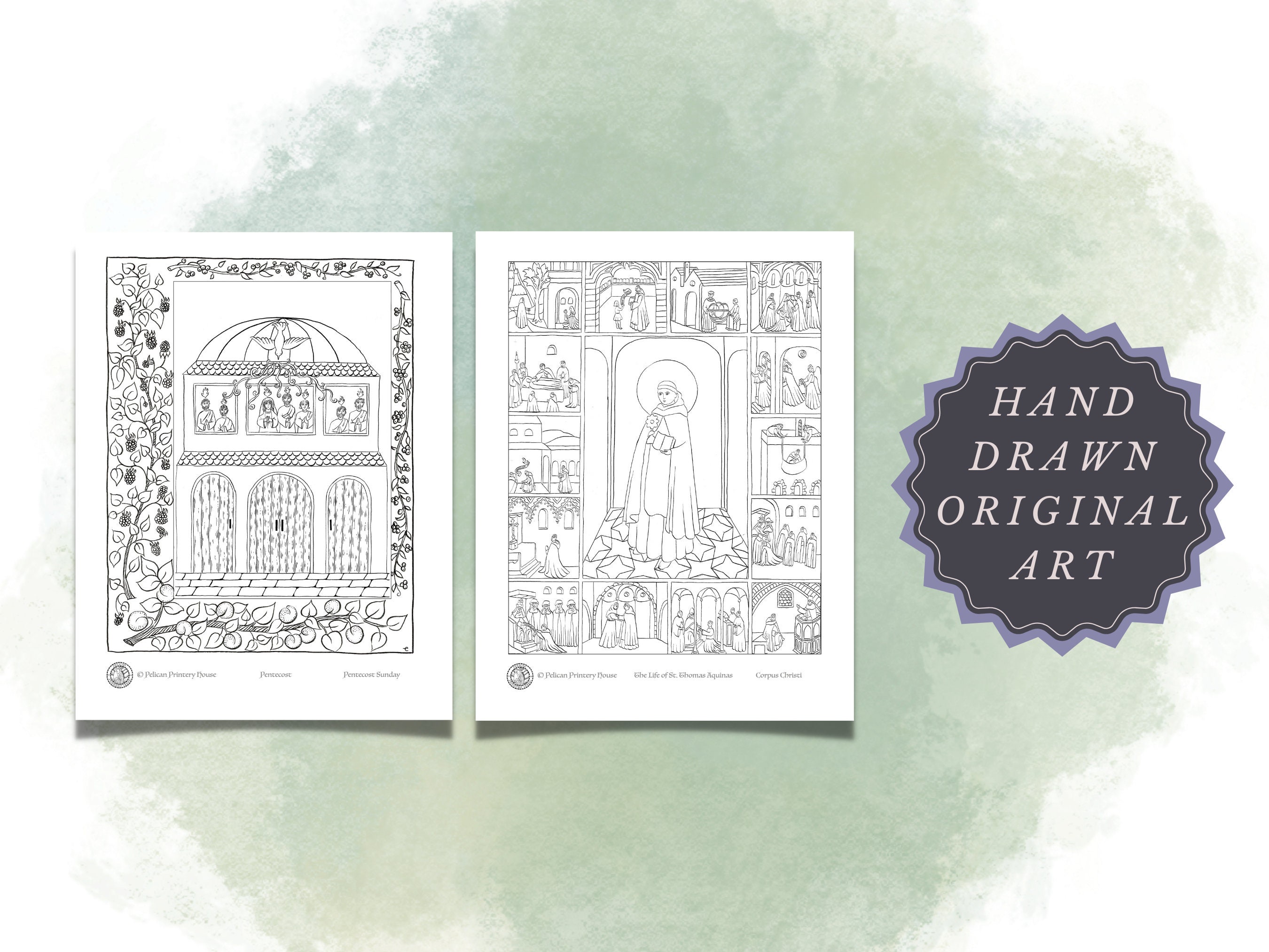 Catholic Coloring Pages for Easter Ascension Pentecost Trinity Sunday ...