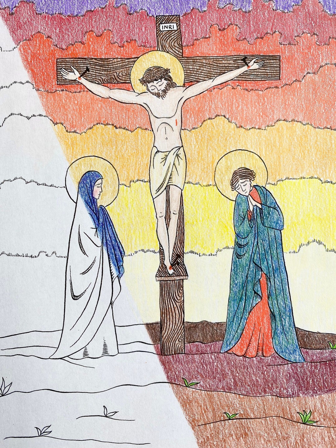 Parish Use Holy Week Coloring Pages, Maundy Thursday, Good Friday ...